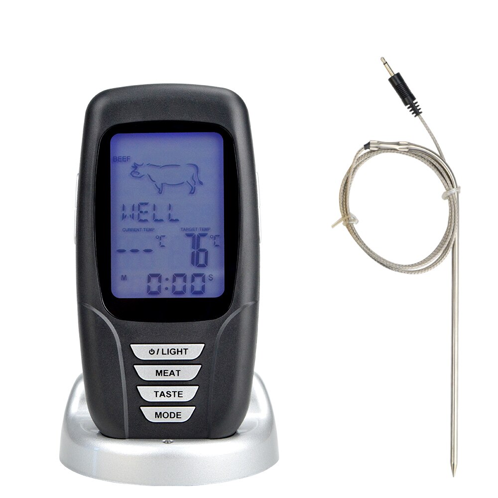 MOSEKO เครื่องวัดอุณหภูมิเนื้อสัตว์ไร้สายอิเล็กทรอนิกส์สำหรับทำอาหารเตา ...