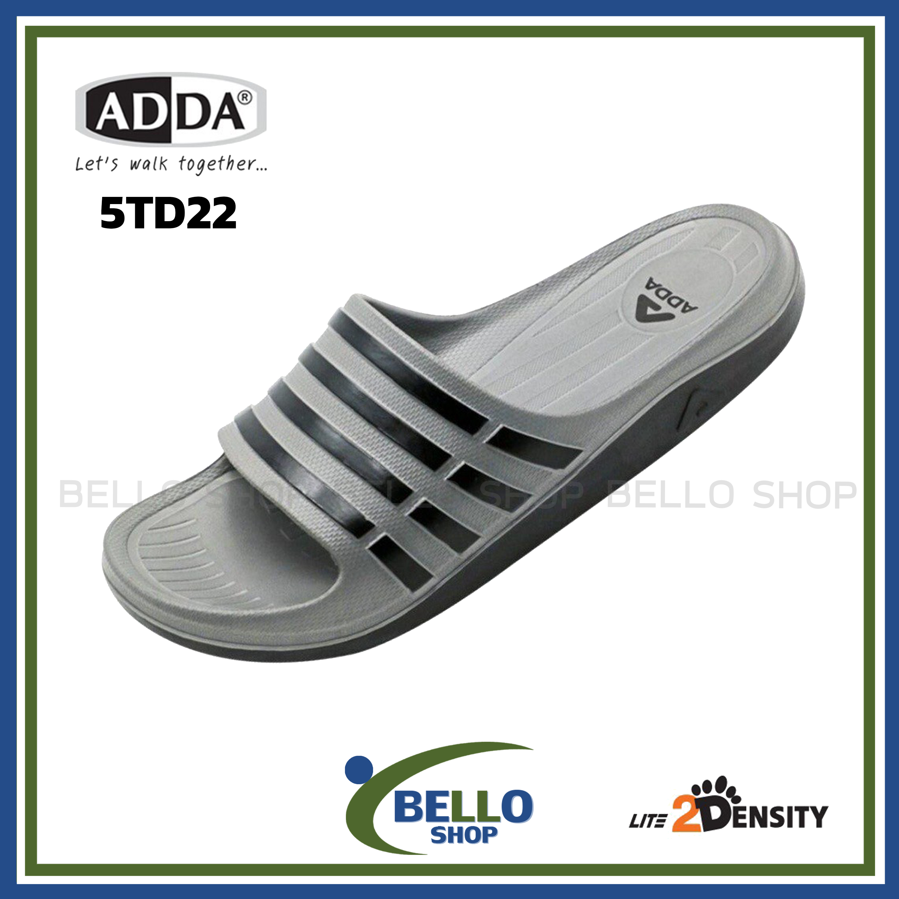 ADDA 2 Density รองเท้าแตะ สำหรับผู้ชาย แบบสวม รุ่น 5TD22 - bello_shop ...