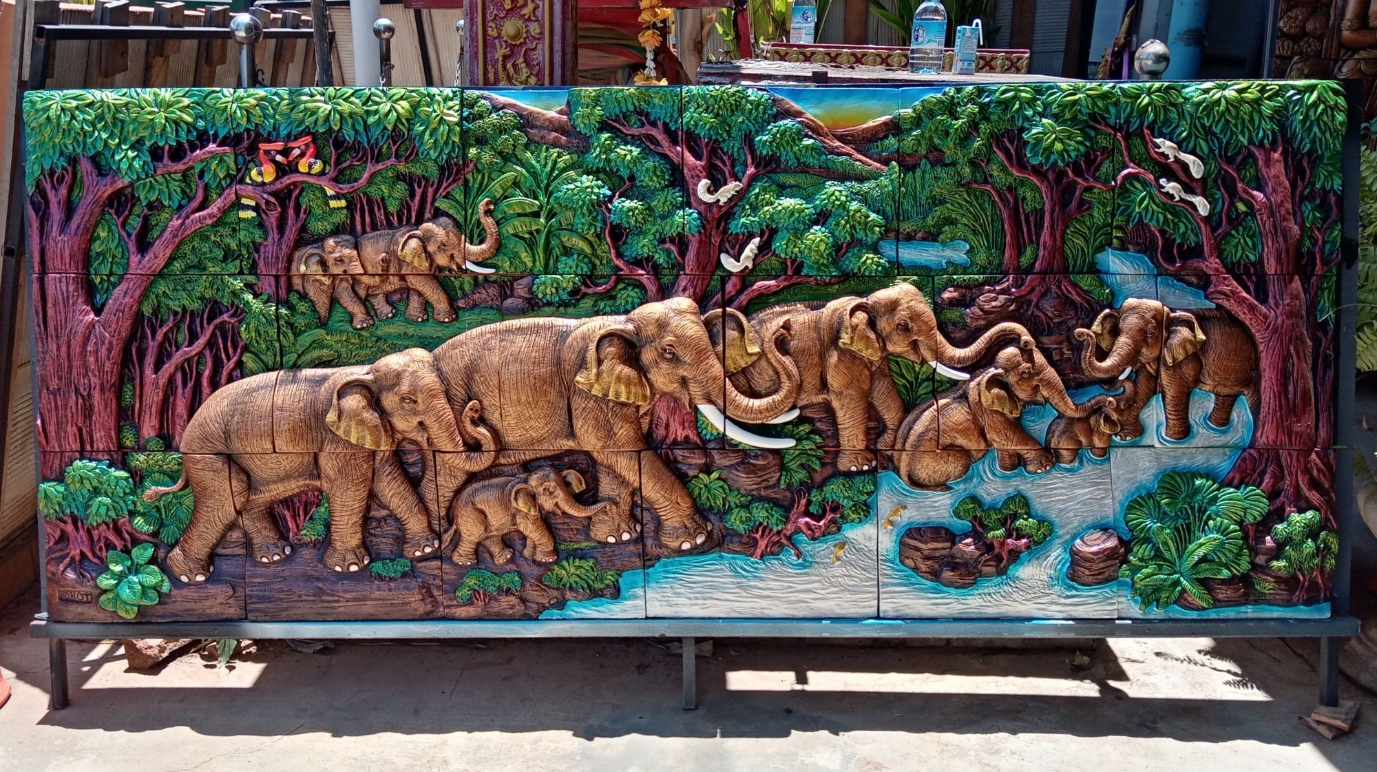 D119.ภาพจิ๊กซอว์ ช้าง ต้องสั่งซื้อ 5 ตัวเลือก รวม 18 ชิ้น (ประกอบเป็น ...