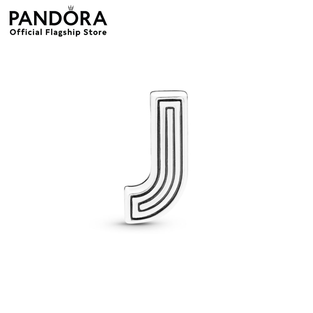 Pandora Reflexions letter J silver clip charm - PANDORA - ThaiPick