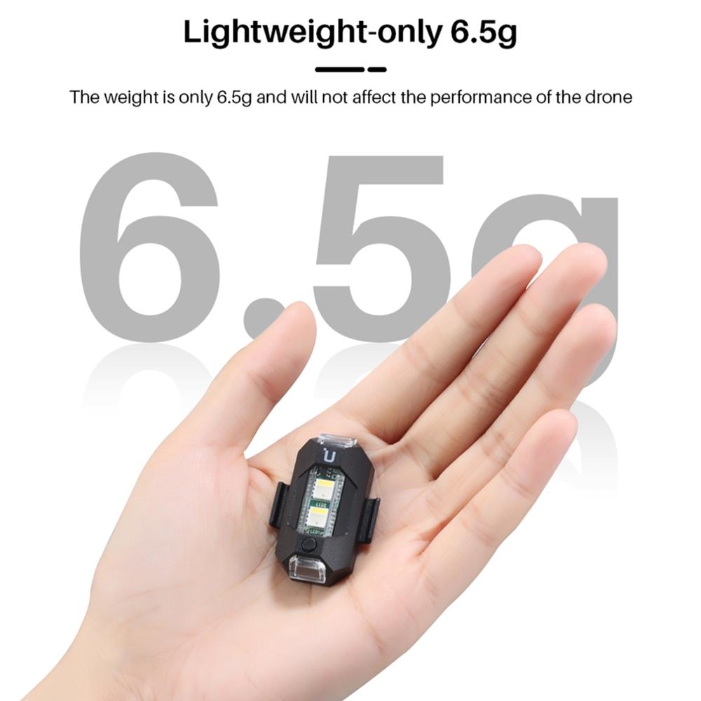 Ru Ulanzi Dr-02 Mini Drone Strobe Light 3 Light Color 9 Lignting Lightweight battery Anti ...