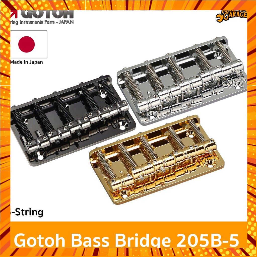 Gotoh 205B-5 Bass 5 String Bridge หย่องเบสไฟฟ้า 5 สาย Made in Japan กรณีสินค้ามีสี ไซท์ เบอร์รบ ...