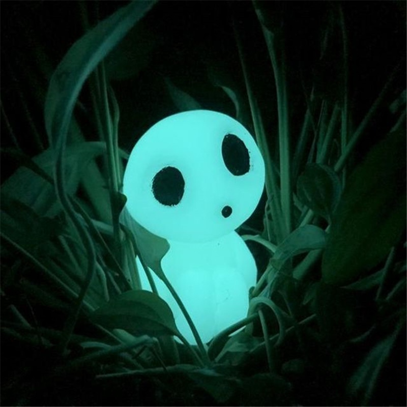 10Pcs/set Luminous Tree Spirits Micro Landscape Figure Ornament Outdoor ...