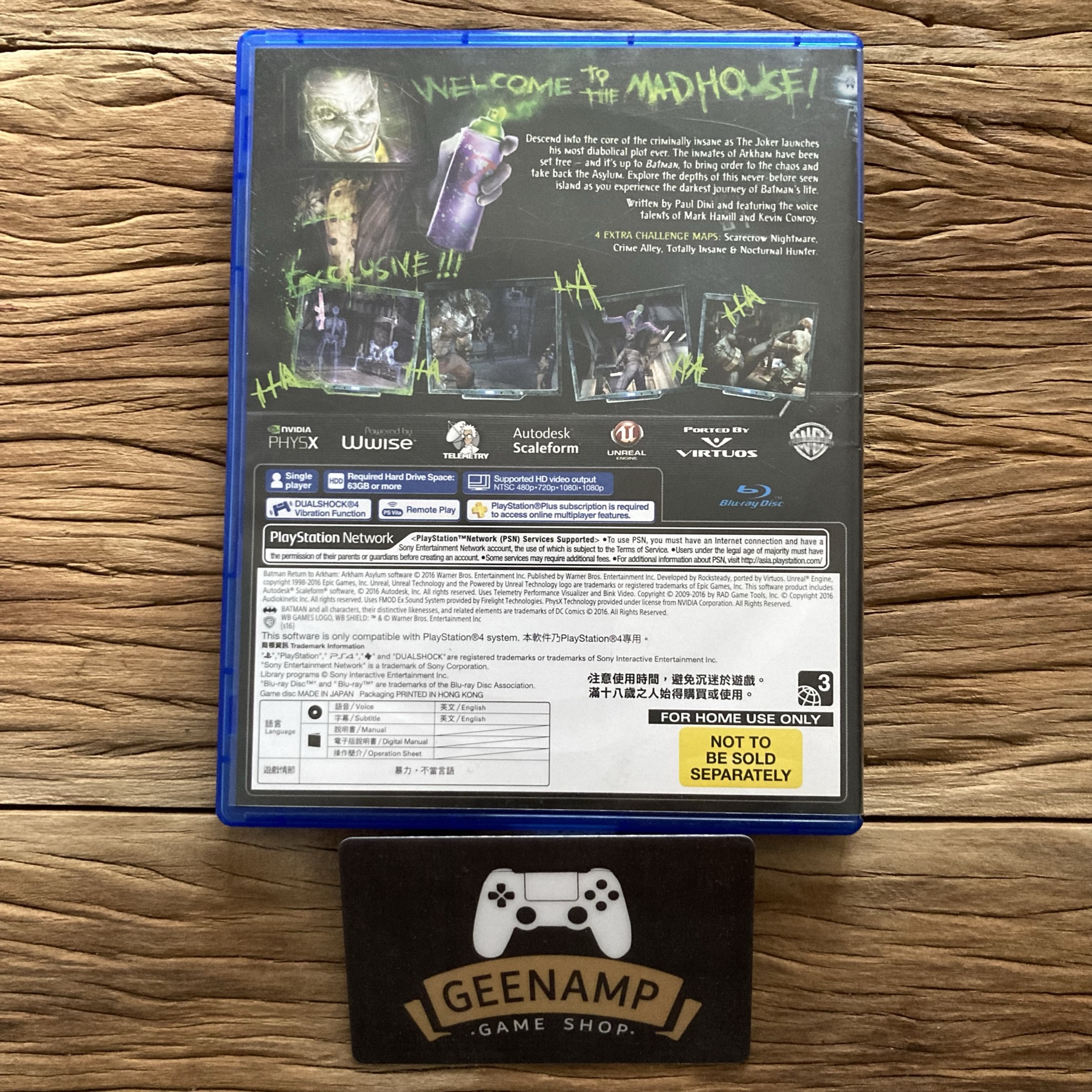 PS4 : [มือ1] Batman : Return to Arkham : Arkham Asylum (R3/ASIA) # Bat ...