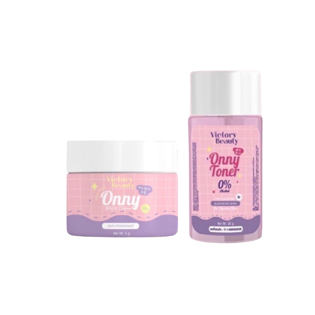 ONNY WHITE CREAM & TONER ออนนี่ ไวท์ ครีม ครีมรักแร้ขาว โทนเนอร์ เช็ด ...