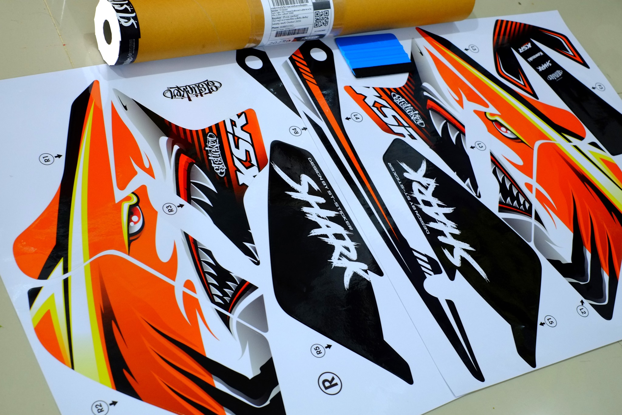 สติ๊กเกอร์ฉลาม KSR - ST.Sticker - ThaiPick