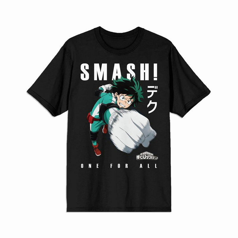 My Hero Academia - เสื้อยืด Deku Smash เสื้อผ้าคู่รักชายหญิง | Lazada.co.th
