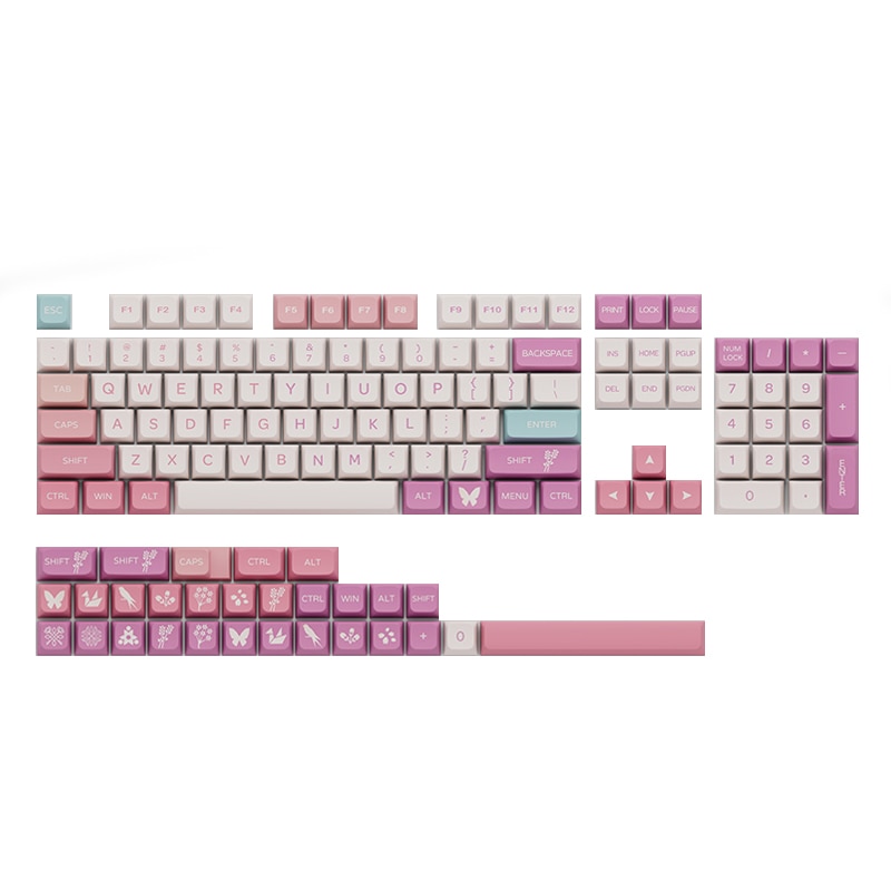 Sunset Keycap Dye Sublimation XDA Profile 137Keys Keycap Set with 1.75U ...