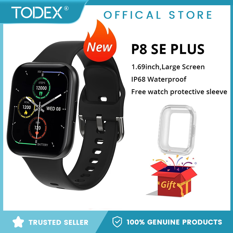 TODEX Smart Watch P8 SEบลูทูธกันน้ำติดตามการออกกำลังกายสายรัดข้อมือ ...
