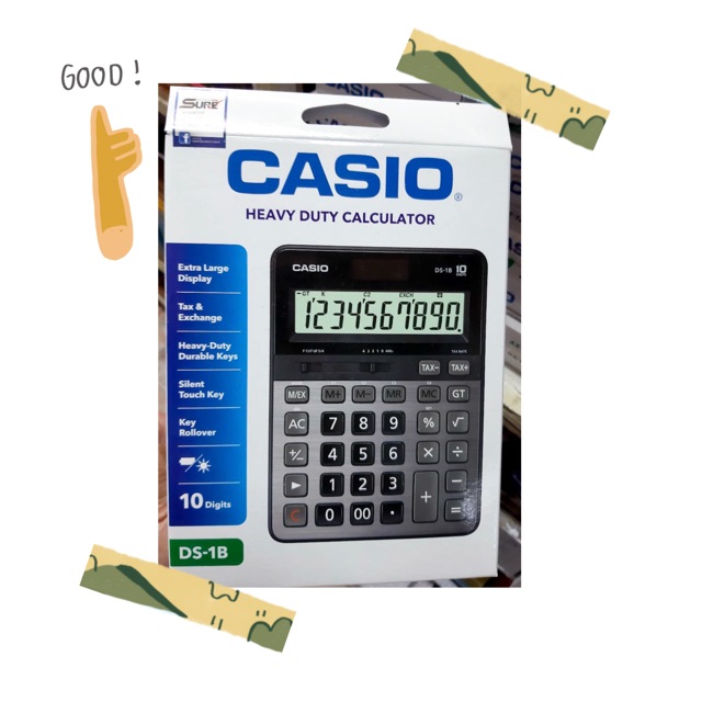 Casio DS-1B เครื่องคิดเลขตั้งโต๊ะ Heavy Duty 10หลัก ของแท้จากบริษัท มี ...