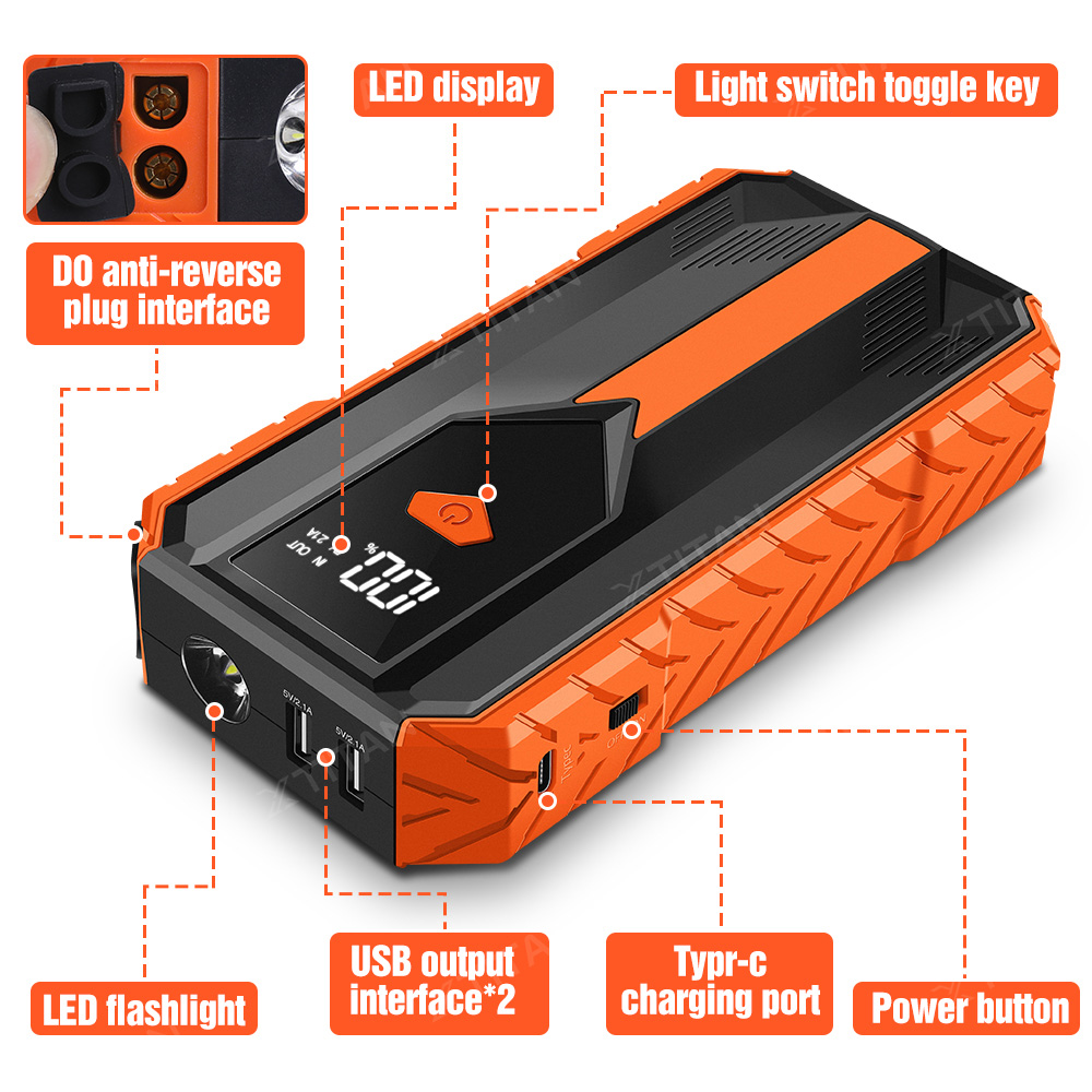 XTITAN จั้มสตาร์ท พาวเวอร์แบงค์ Portable Car Starter กระแสไฟสูงสูด ...