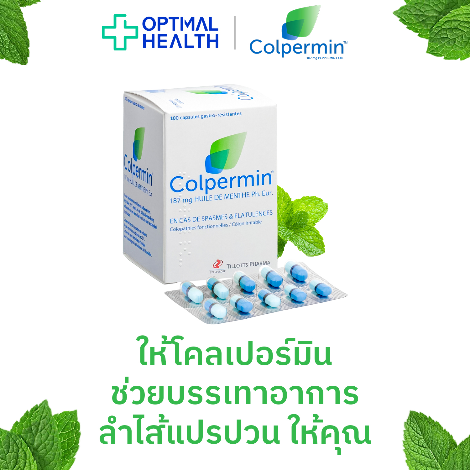 Colpermin - บรรเทาอาการลำไส้แปรปรวน IBS ปวดท้อง ท้องอืด ลดกรด ท้องผูก ...