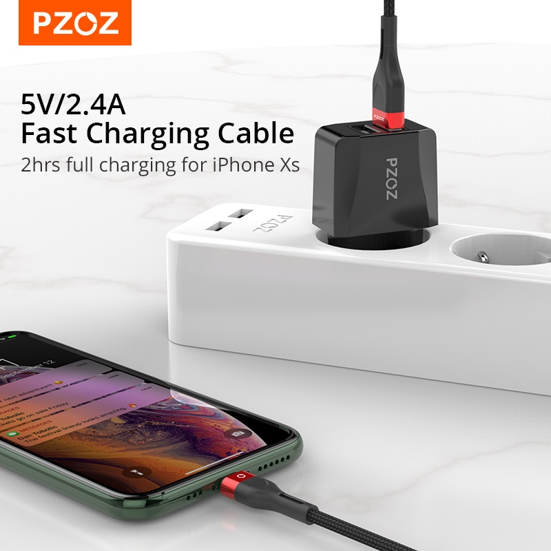 PZOZ USB Cable For iPhone 13 12 11 Pro Max SE X XS 8 7 6 6s Plus 5 5S ...