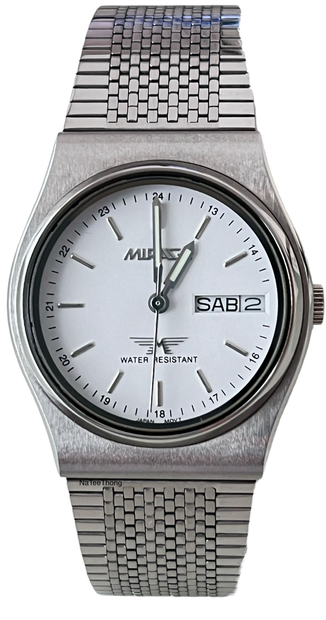 นาฬิกาข้อมือ MIRAGH Quartz รุ่น 2105-836A หน้าปัดสีขาว ขนาดตัวเรือน 30 ...