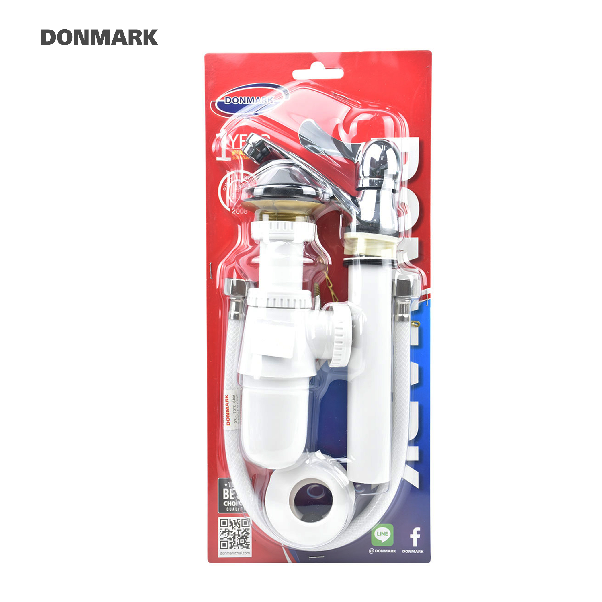 DONMARK ชุดอุปกรณ์อ่างล้างหน้า แบบครบชุด รุ่น DO-05PS - GreenLife สุขภัณฑ์ - ThaiPick