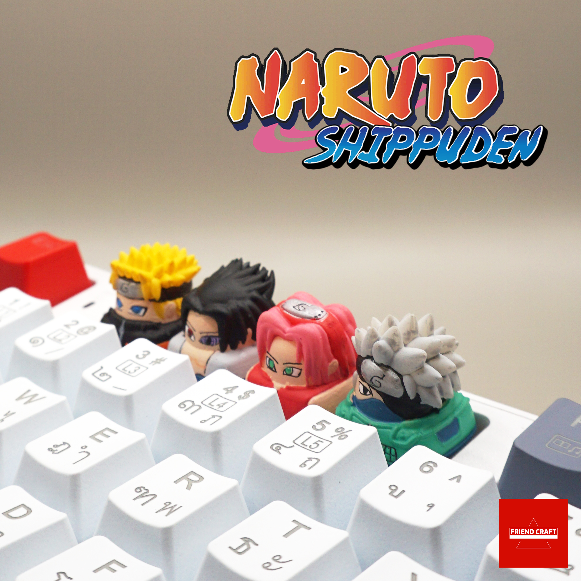 Keycaps คีย์แคป Artisan Set Naruto Team 7 งาน Handmade Keycap | Lazada ...