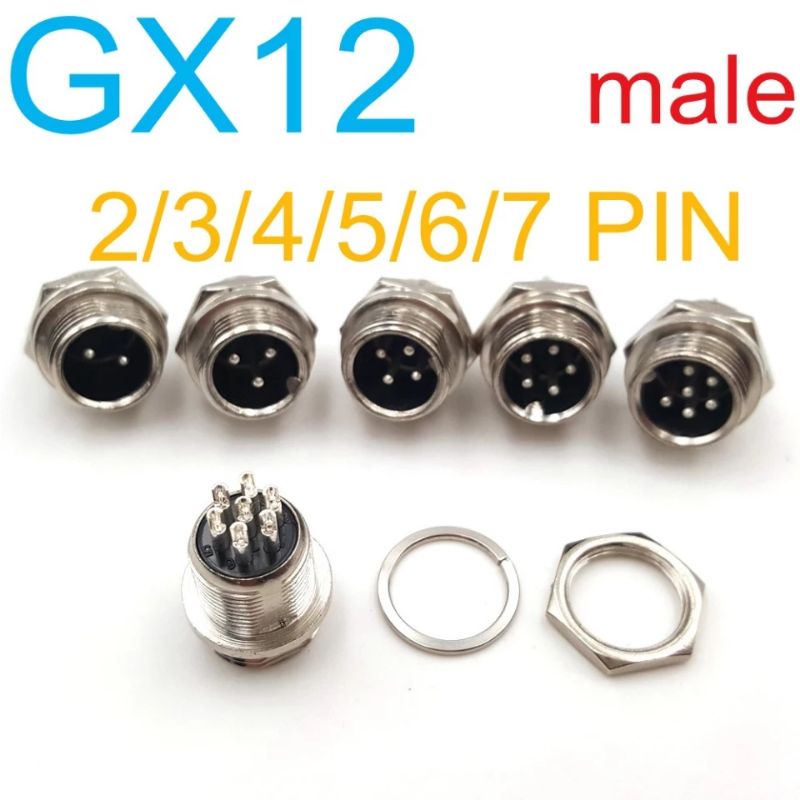GX16ตัวเชื่อมต่อโลหะ GX16 2 3 4 5 6 7 8 Pin ชาย หญิงวงกลมปลั๊กซ็อกเก็ต ...