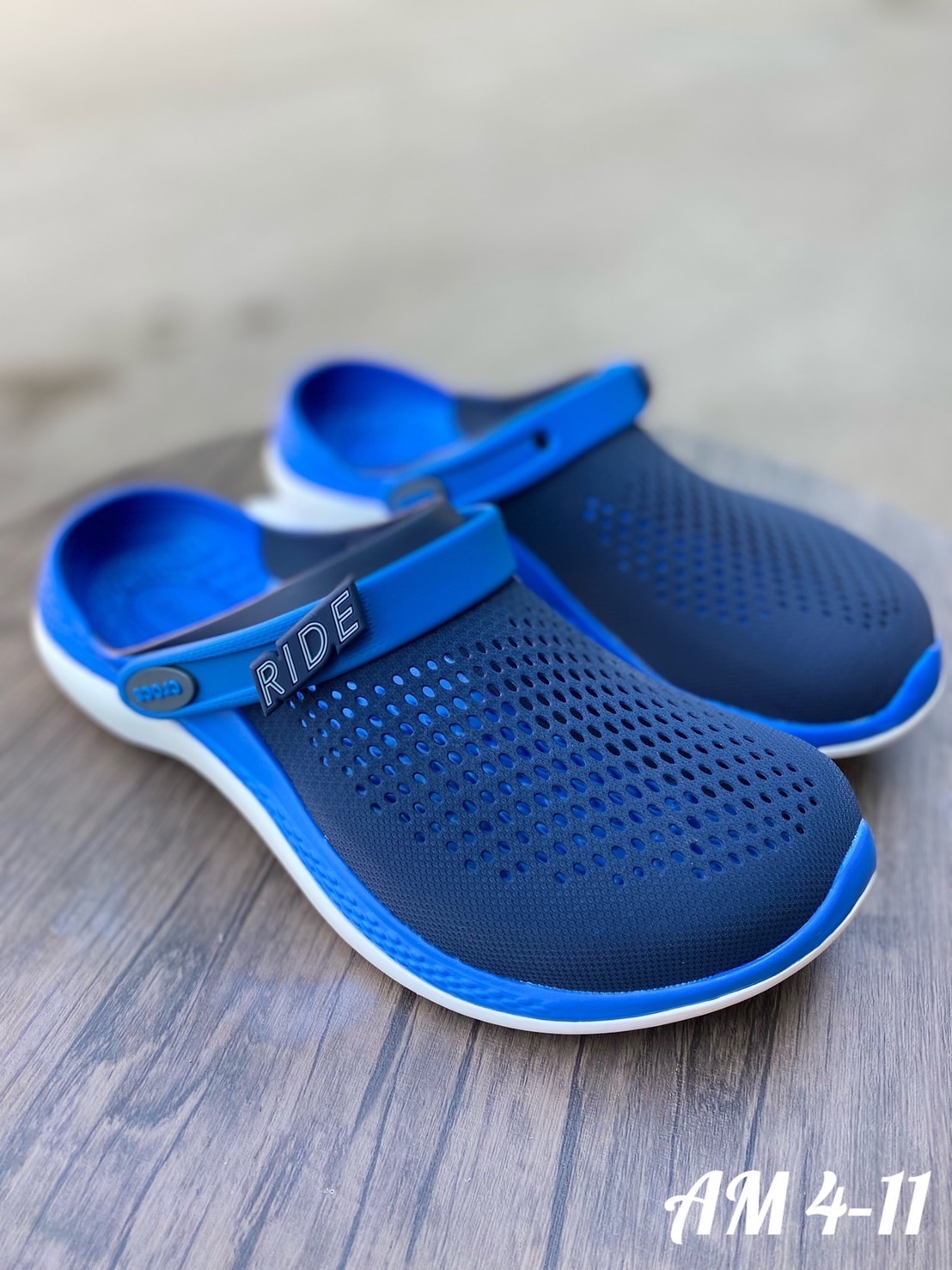 รองเท้าแตะ crocs Ride รุ่นใหม่ล่าสุดพื้นเตี้ย ใส่หญิง 36-40 วัสดุผลิต ...