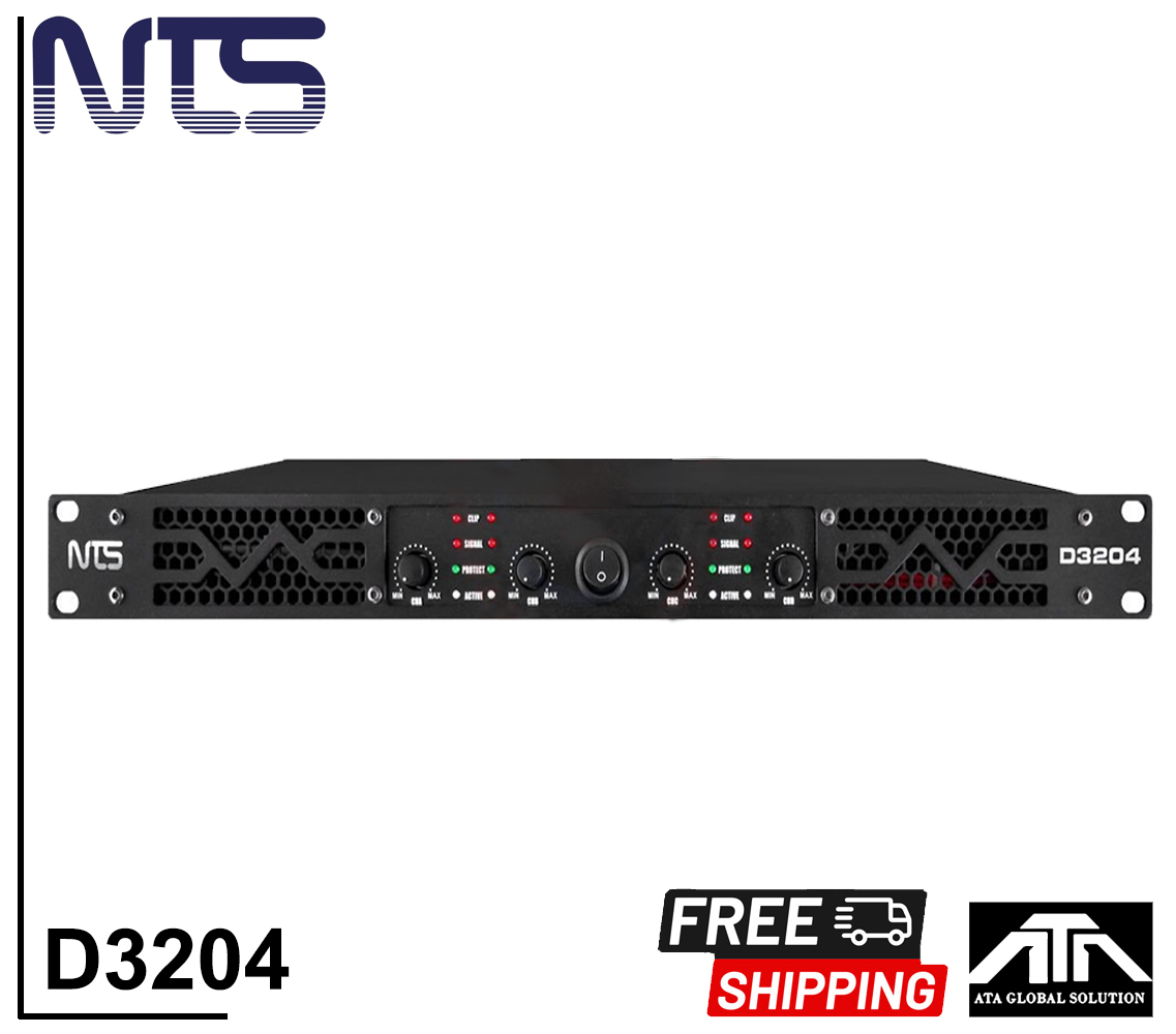 NTS D-3204 D3204 4CH POWER เพาเวอร์ พาวเวอร์แอมป์ ยี่ห้อ NTS สินค้าพร้อมส่ง ส่งไวววว กำลังขับ ...