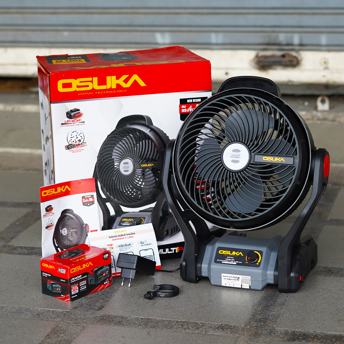 ใหม่ล่าสุด OSUKA พัดลม พัดลมไร้สาย พัดลมตั้งโต๊ะ 9 นิ้ว รุ่น OCF-761 20v มาพร้อมฟีเจอร์มากมาย ลม ...