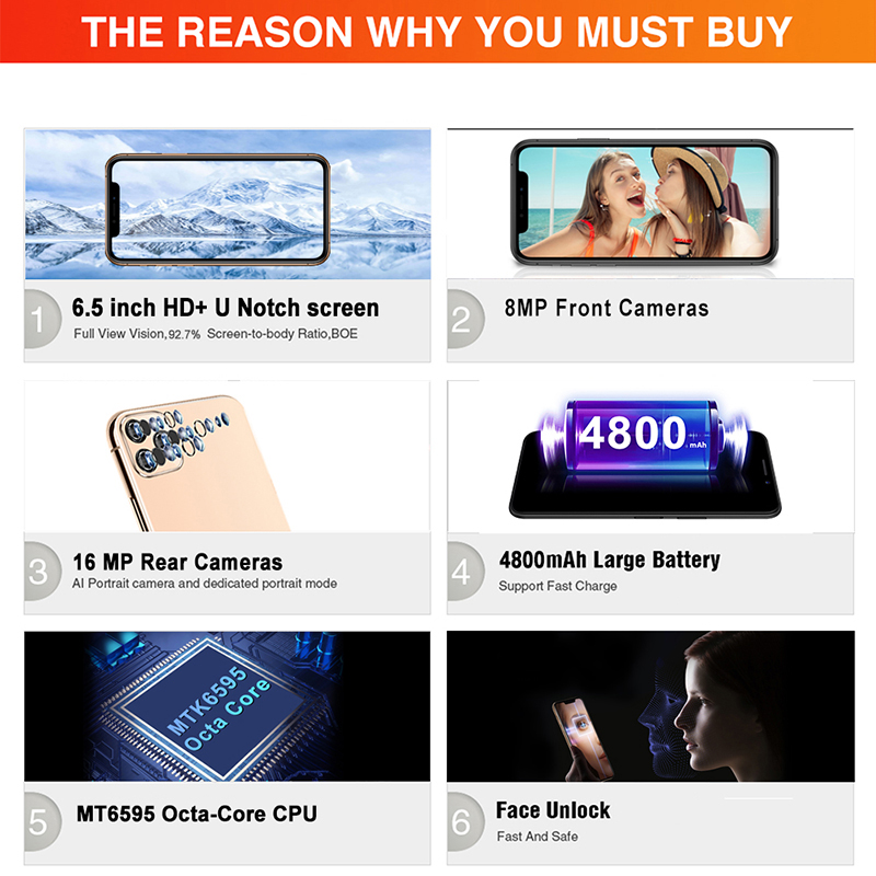 【i11promax】i11pro max มือถือจอหยดน้ำ 6.5นิ้ว Rom 128GB Ram6GB รองรับซิม ...