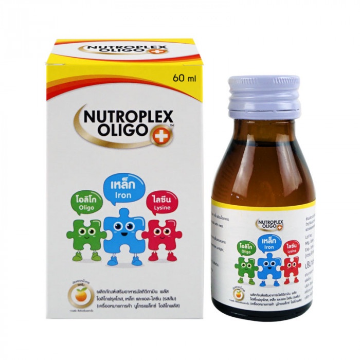Nutroplex Oligo Plus Orange Flavour วิตามินเสริมอาหาร สำหรับเด็ก รสส้ม ...