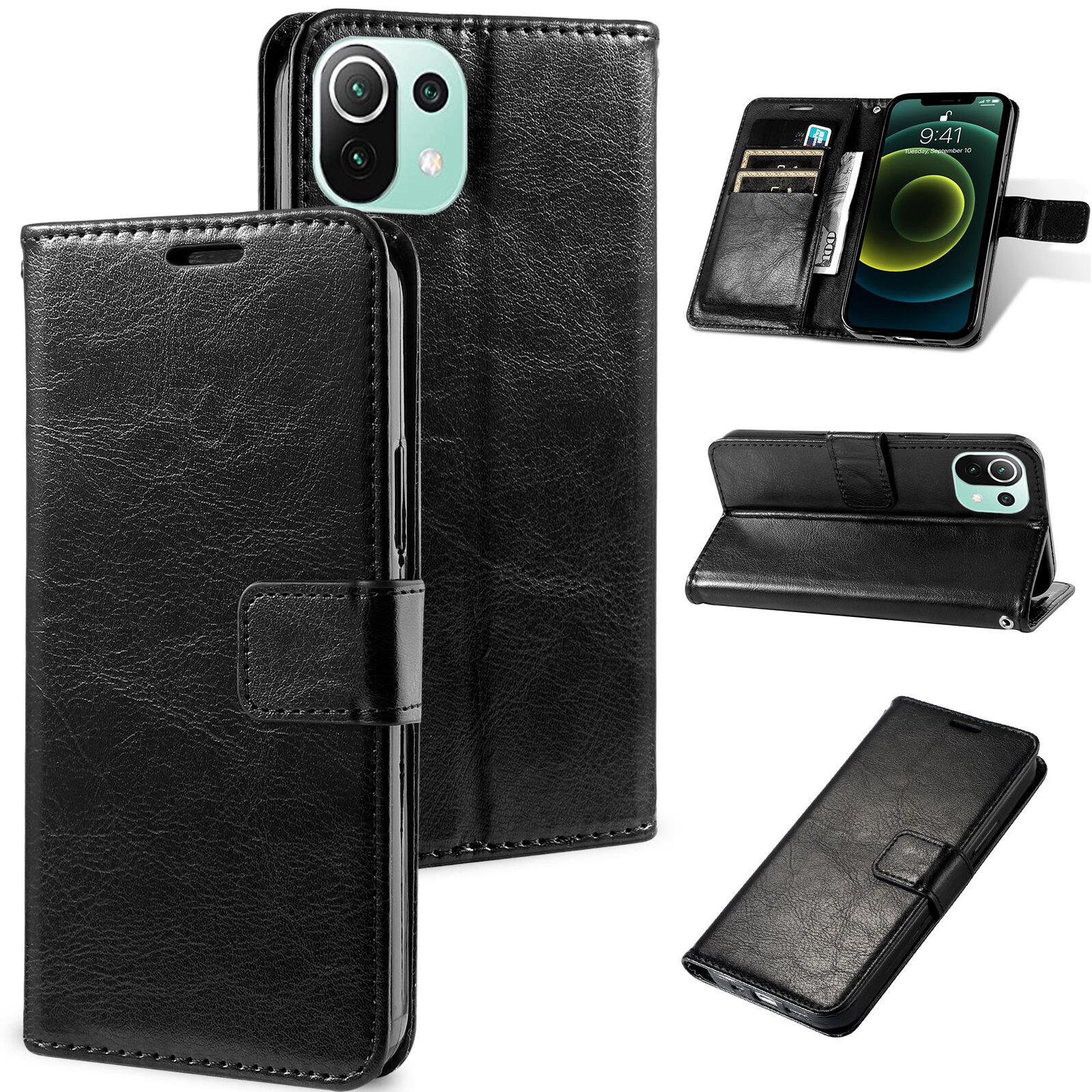 Mi 12 Pro 5G 12 12X Luxury Case Leather Card Removable Wallet Book Skin ...