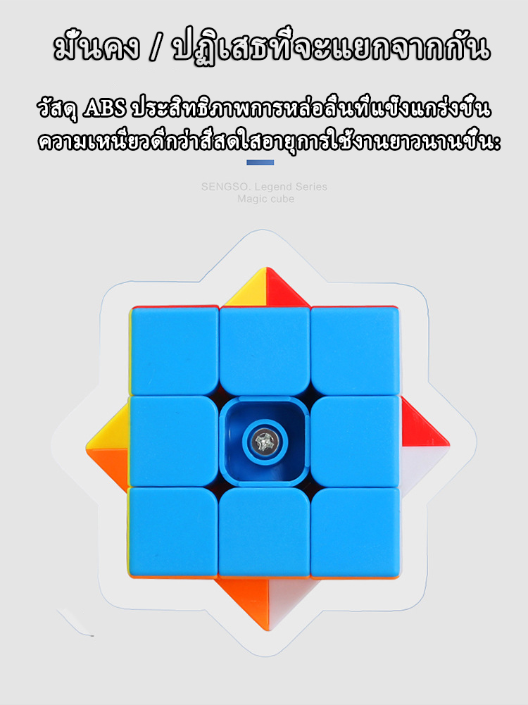 KAISER รูบิค 2X2 3x3 4x4 ลื่นหัวแตก แบบเคลือบสี ไม่ลื่นคืนเงิน รูบิด รู ...