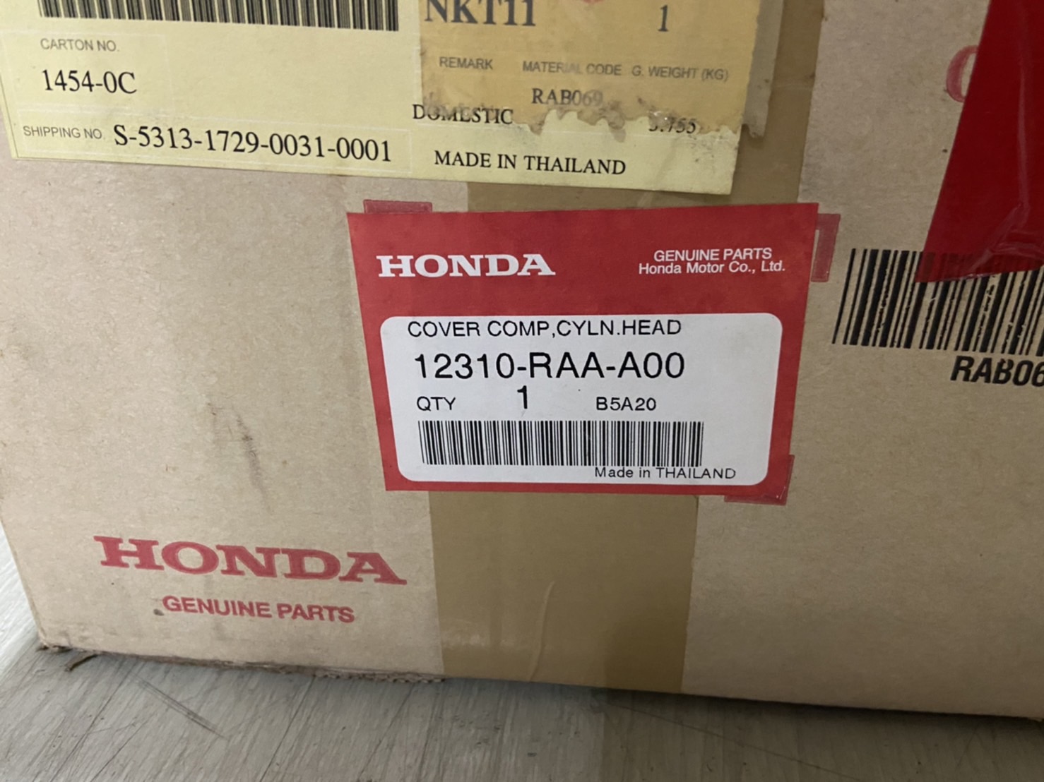 02. 12310-RAA-A00 ฝาครอบวาล์ว ฮอนด้า ซีวิค HONDA CIVIC ปี 2006-2010 ...