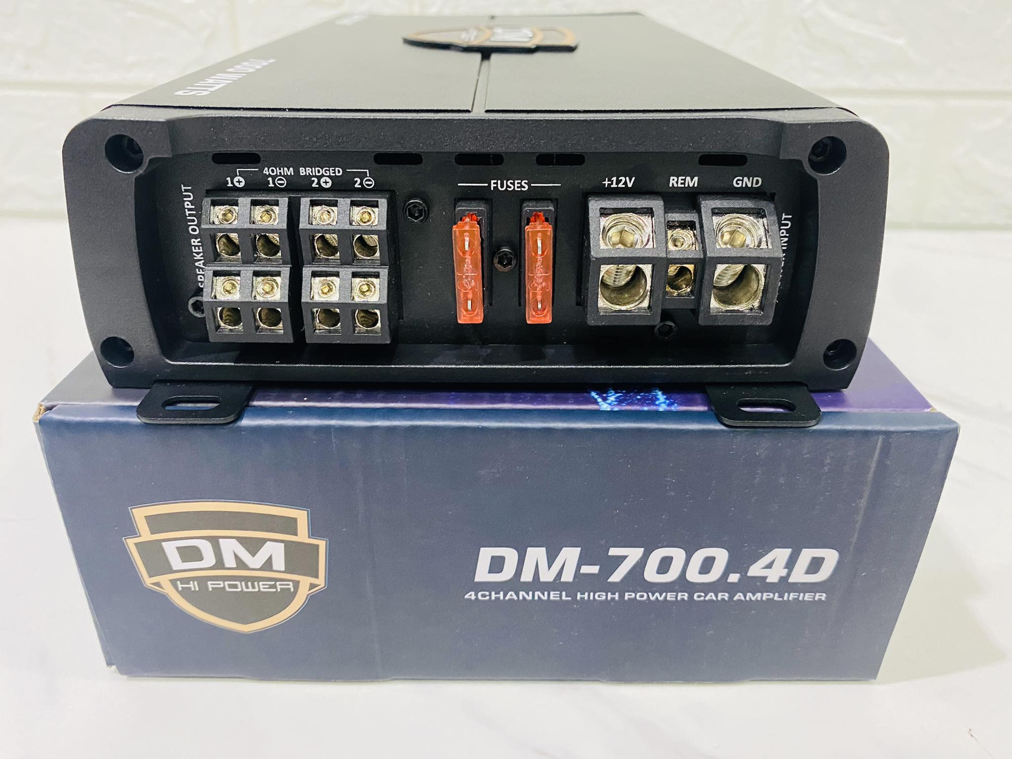 เพาเวอร์แอมป์ คลาสดี 4 CH 7000W รุ่น DM-700.4D สินค้าใหม่class d 4 ch ...