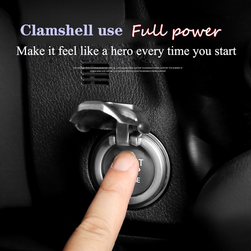 【ร้อนแรง】ฝาครอบปุ่มกดปุ่มสตาร์ทรถยนต์ Car Interior Engine Ignition ...