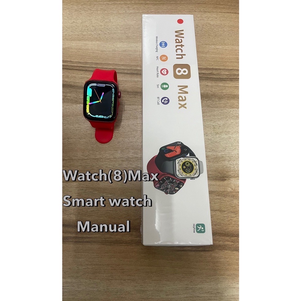 Smart Watch (8) Max สมาร์ทวอทช์ สัมผัสได้เต็มจอ รองรับภาษาไทย นาฬิกา ...