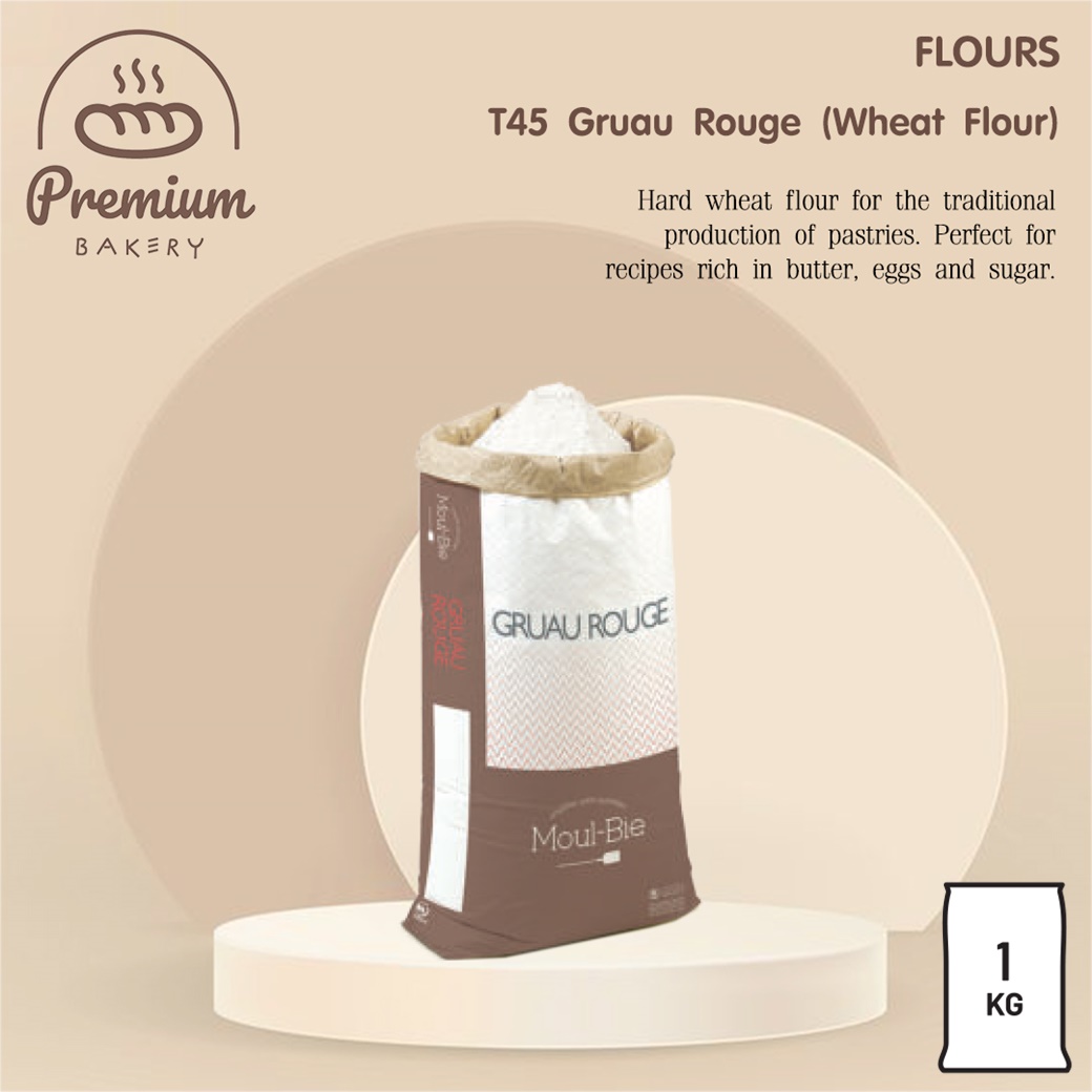 GRANDS MOULINS DE PARIS T45 GRUAU ROUGE (WHEAT FLOUR) 1 KG. | Lazada.co.th