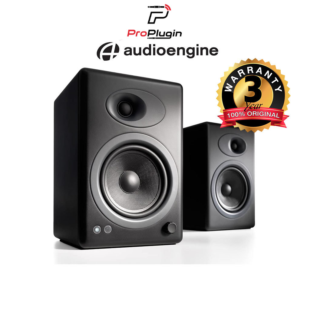 Audioengine A5+ Classic ลำโพงขนาดบุ๊คเชลฟ์ คุณภาพเสียงระดับ Hi-End (ProPlugin) | Lazada.co.th