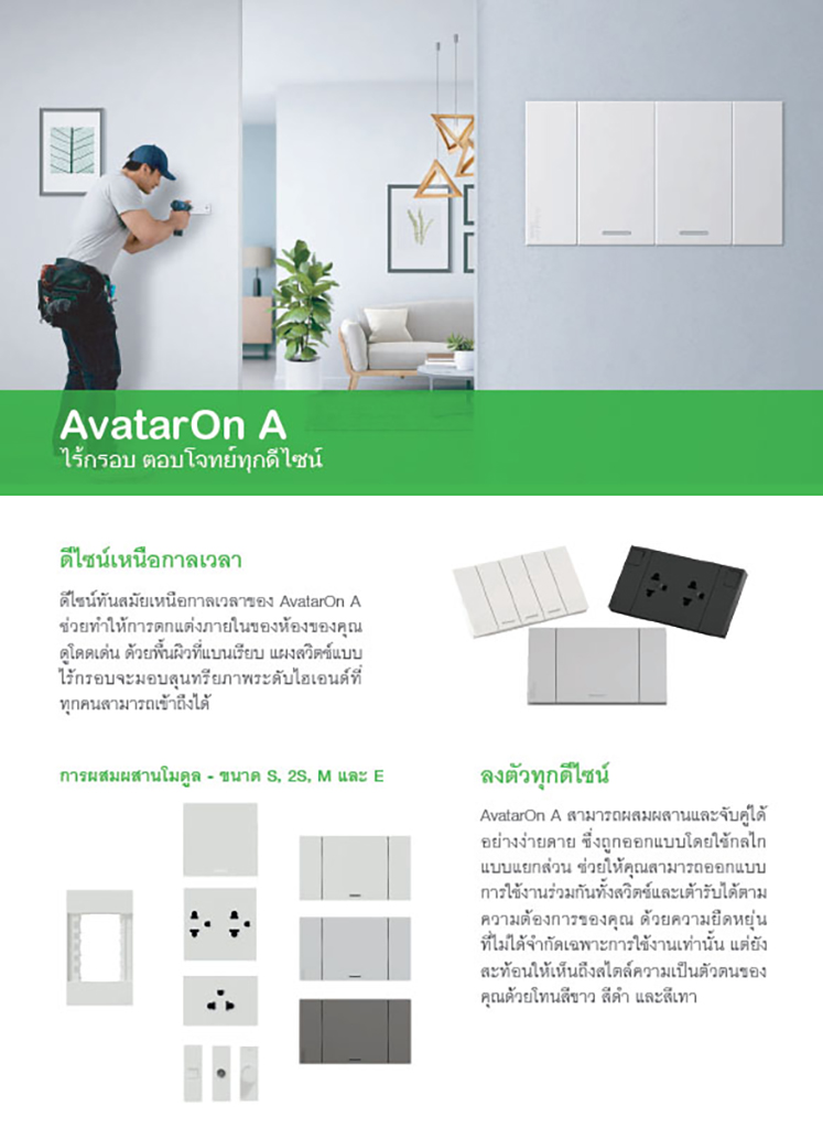 Schneider Electric ชุดเต้ารับ 3 ขา + สวิตช์ทางเดียว 1 ช่อง สีขาว Single ...