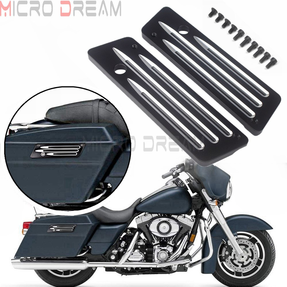 เคสใส่ของข้างเบาะมอเตอร์ไซค์ที่ปิดกลอนพร้อมสกรูยึดสำหรับ Harley Touring ...