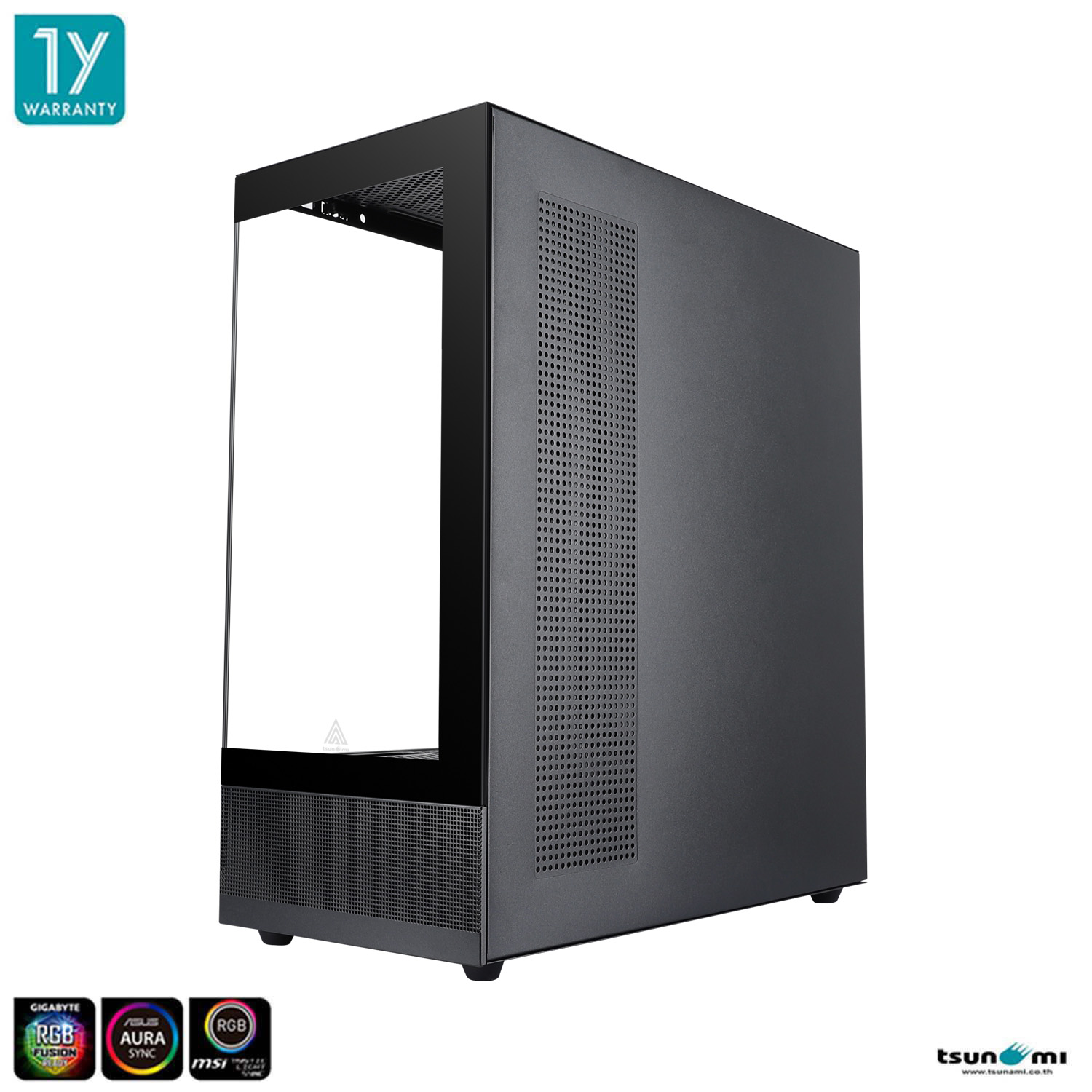 เคสคอมพิวเตอร์ Tsunami Adventure Code 8 M-ATX Panorama Gaming Case (No ...