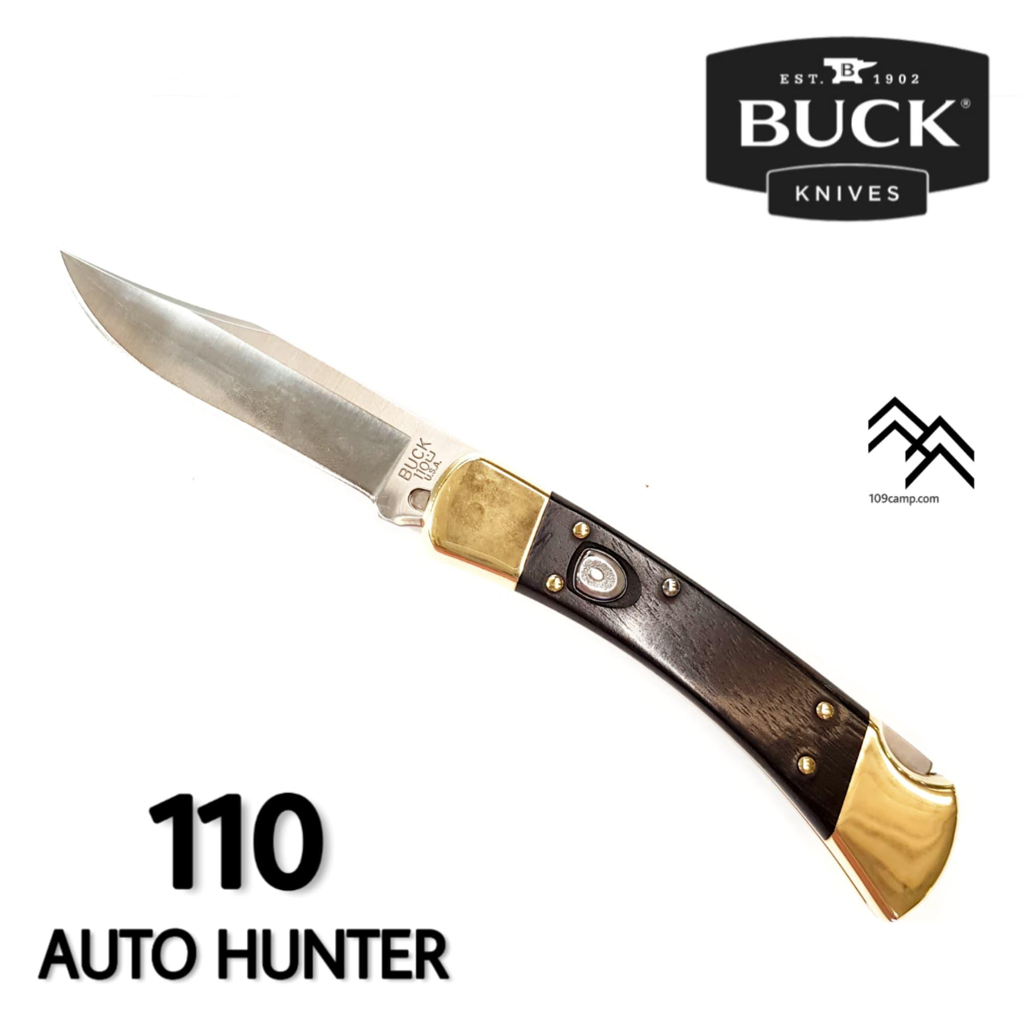 Buck Auto 110Hunter มีดด้ามไม้ที่แข็งแกล่งที่สุดรุ่นหนึ่งของอเมริกา การ ...