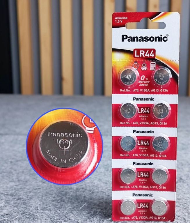 Panasonic LR44 ถ่าน อัลคาไลน์เม็ดกระดุม1.5V 1 แพ็ค 10 ก้อน รุ่น LR44 ของแท้ สคบ. ทุกชิ้น ...