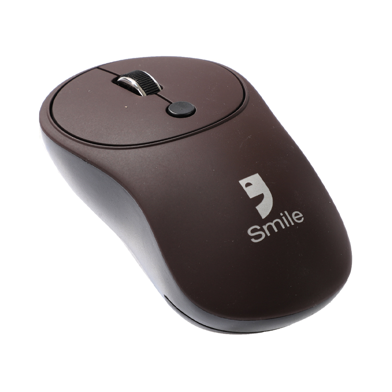 Wireless Optical Mouse USB SMILE (WM-6224) Coffee (( เมาส์ ...