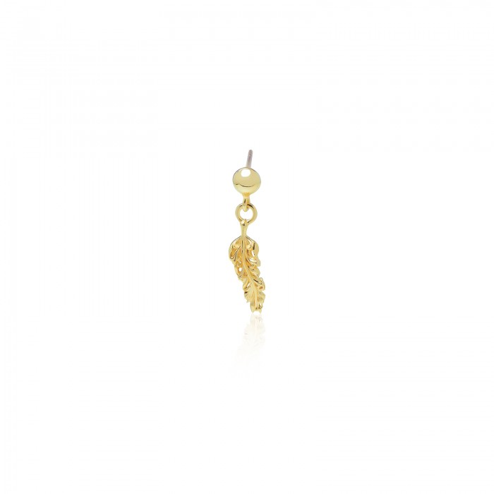 ake ake Raven earring Stud - 24 Karat Gold ต่างหูเงินแท้ 925 แบบปักก้าน ...