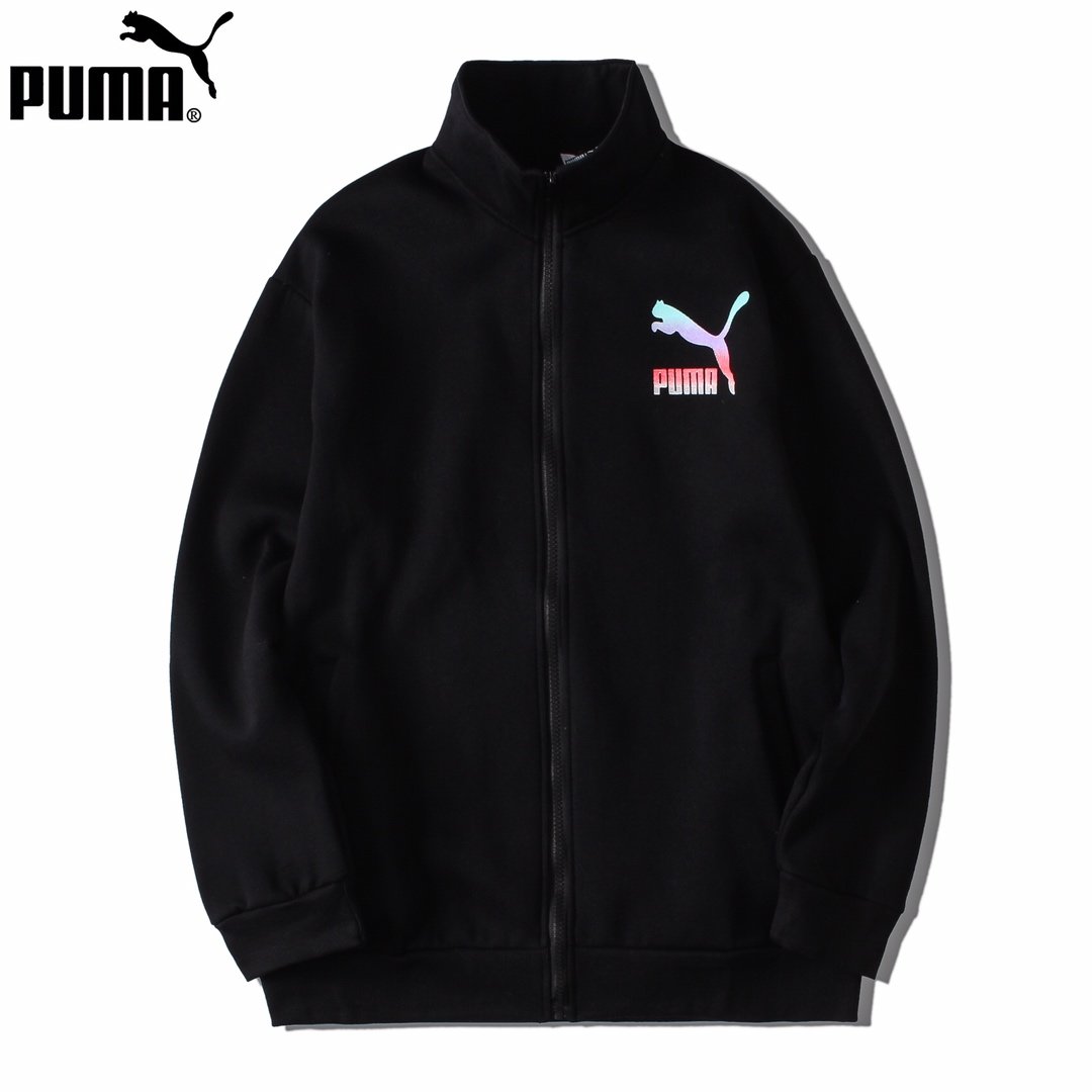 PUMA_Colorful Logo Logo Zip Coat Special Print sports and leisure men's ...