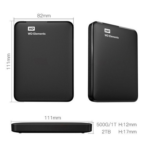 ประเทศไทยส่ง Western Digital External Hard Drive 1TB/2TB 2.5 นิ้ว USB3 ...