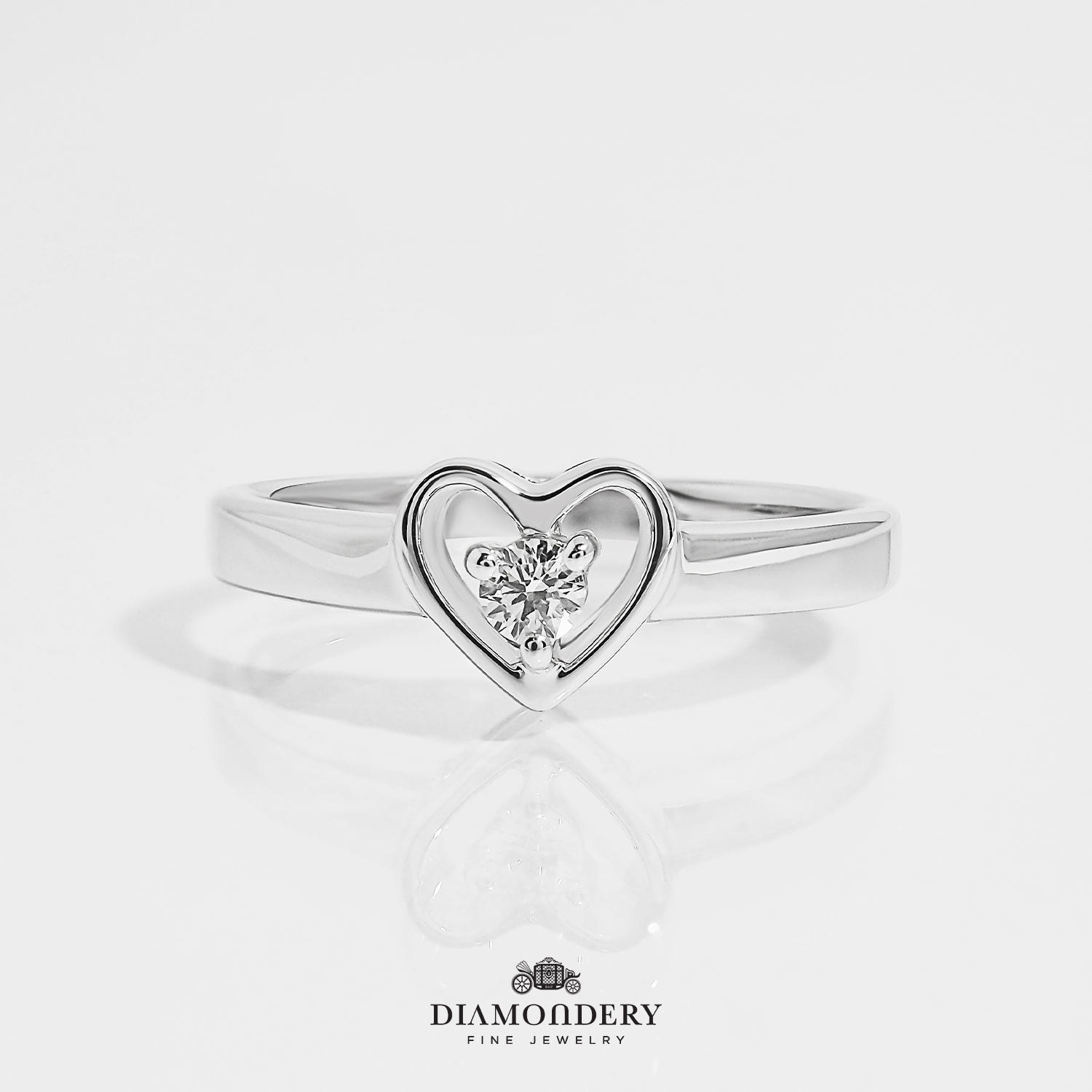 แหวนเพชร Tiny Heart Ring | Lazada.co.th