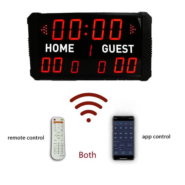 Wireless Basketball Electric 7 Segment Led Scoreboard Display Tabletop ...