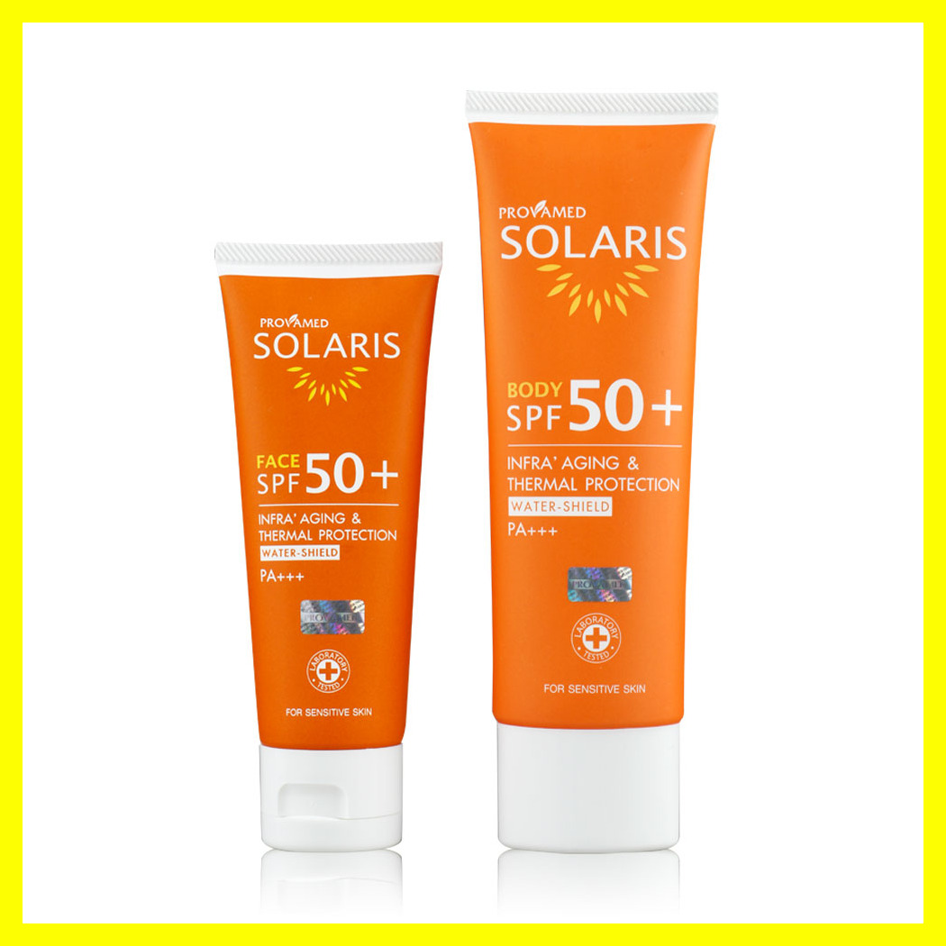 Provamed Set 2 Items Solaris Face SPF50+ 50ml & Body SPF50+ 100ml ...