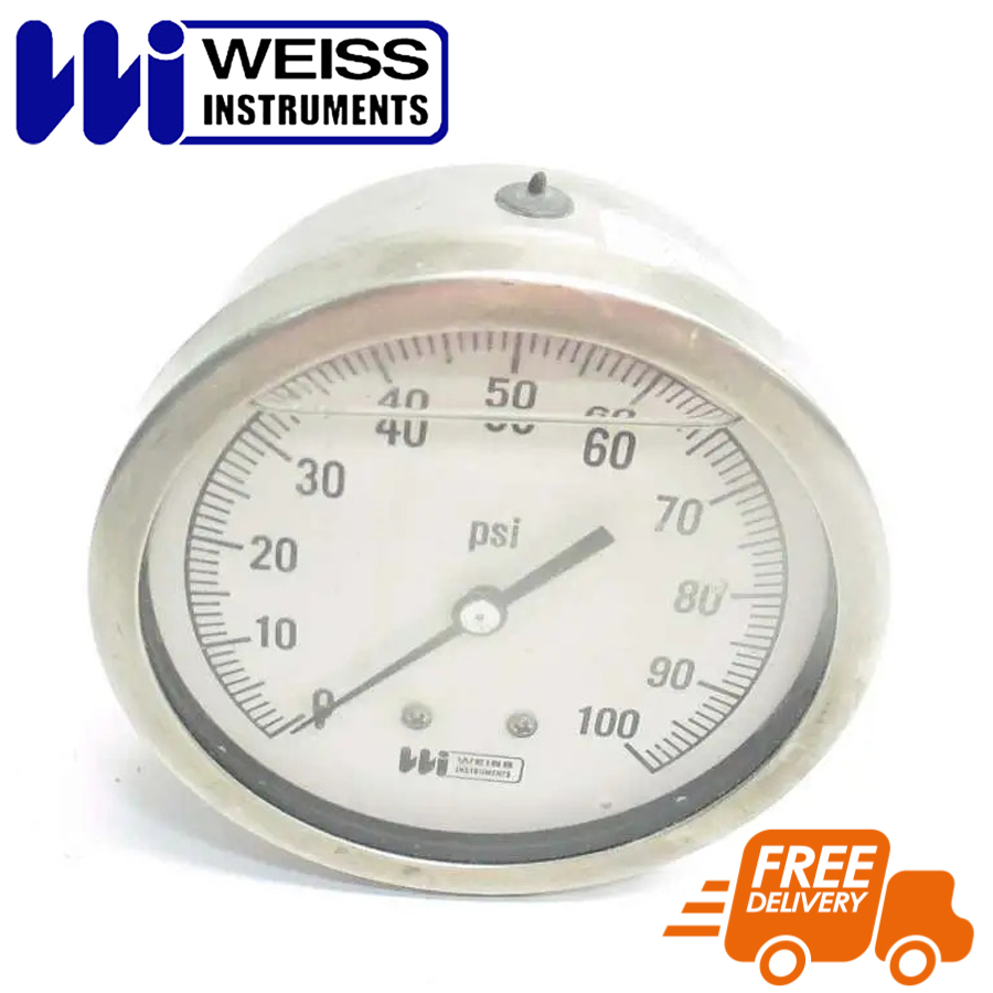 WEISS Instrument Liquid Filled General Service Pressure Gauges Model ...