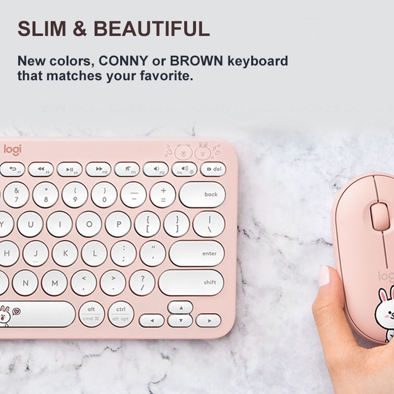 Logitech K380 multi device Bluetooth wireless keyboard multi color m350 ...