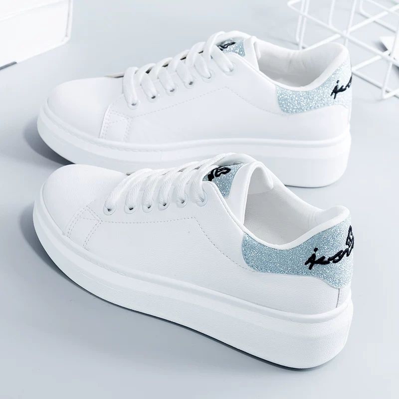 Ready Stock 2021 autumn new white shoes women's breathable spring and ...