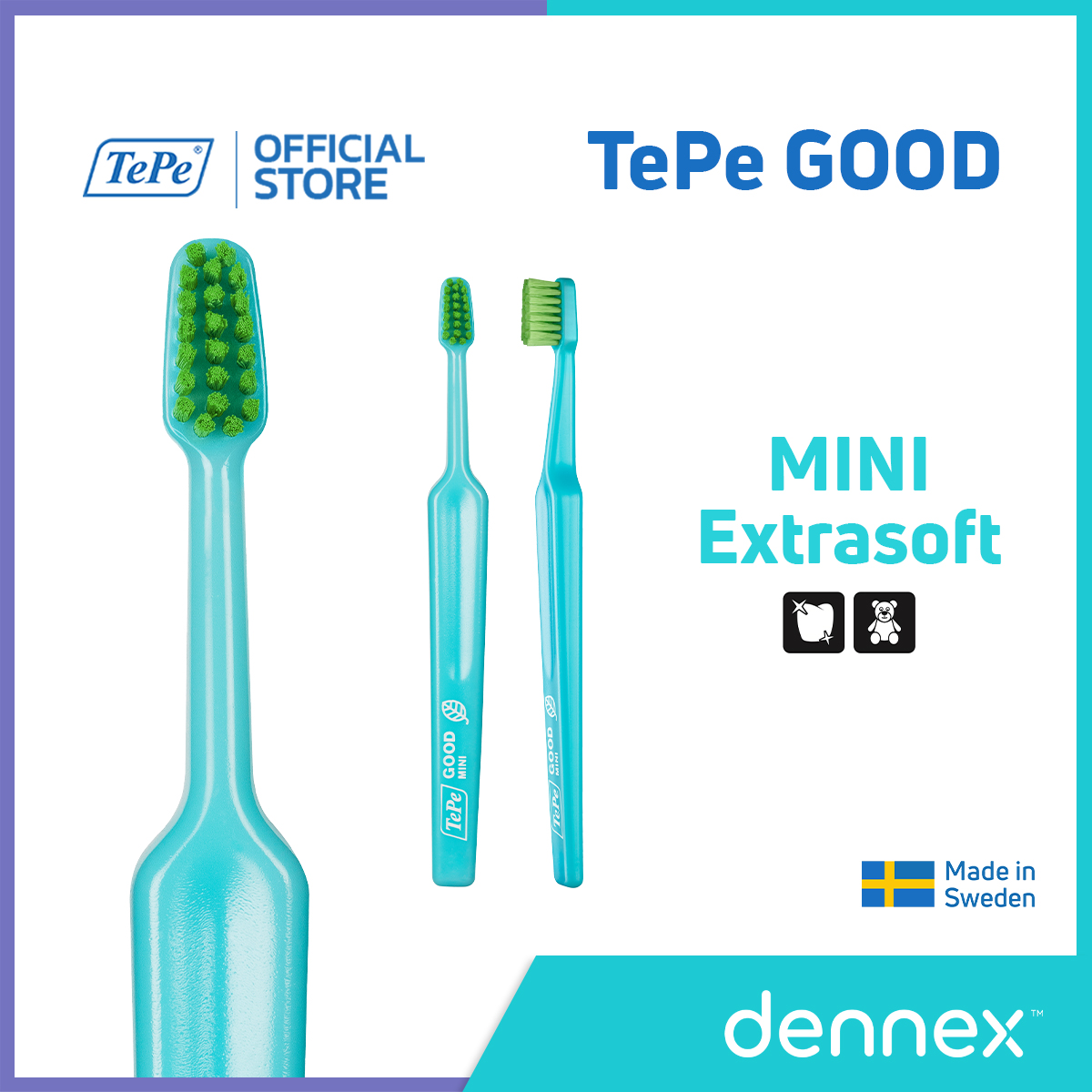 TePe GOOD Mini Extrasoft แปรงสีฟัน รักษ์โลก ขนนุ่ม พิเศษ สำหรับเด็ก ...